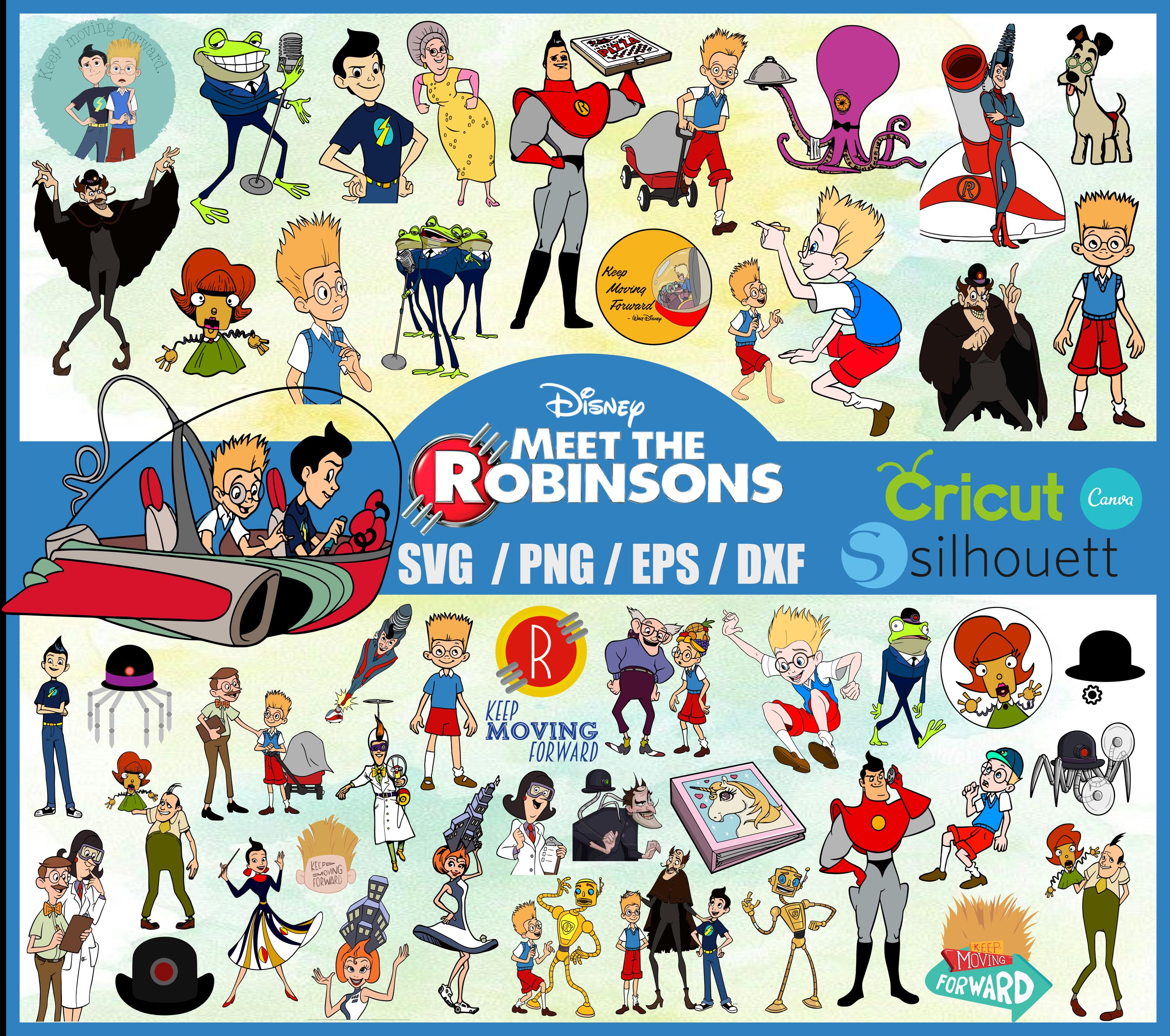 Disney Meet the Robinsons SVG PNG Cliparts Bundle,meet Robinsons Png ...
