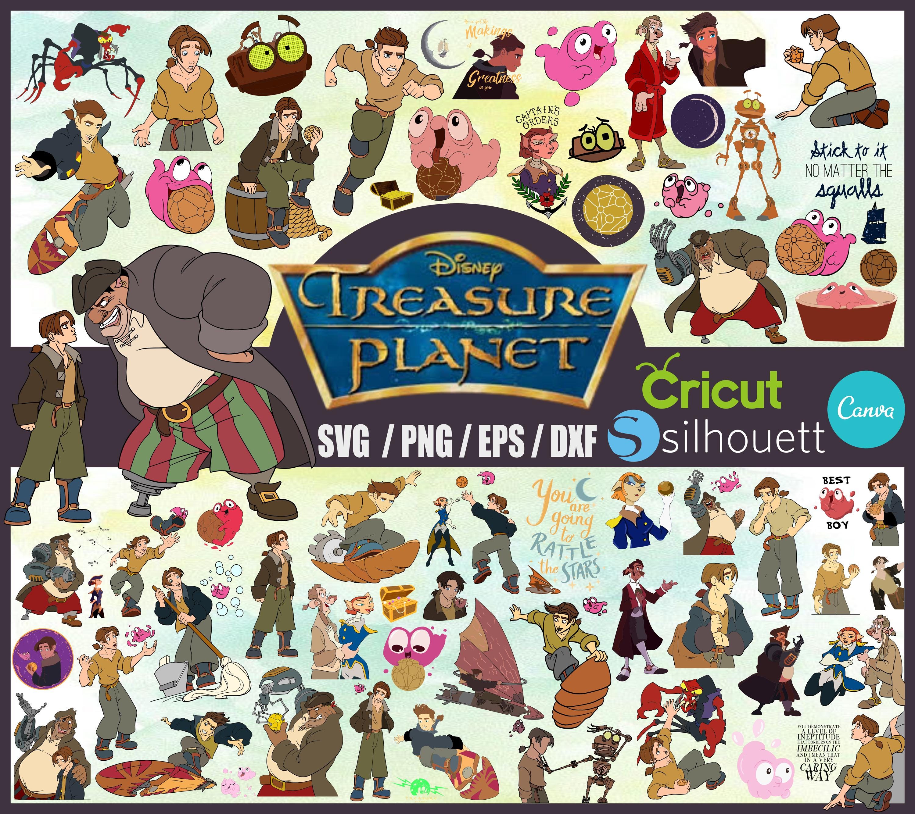 Disney Treasure Planet SVG Bundle, Treasure Planet Cricut, Treasure ...