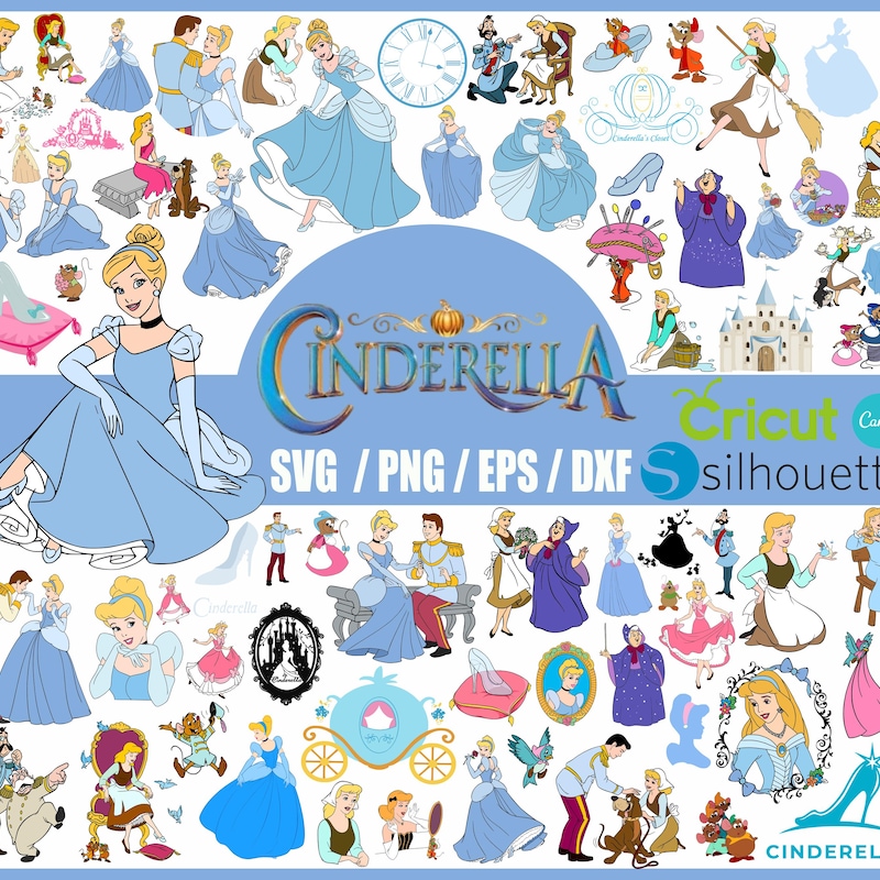Cinderella Stickers - Etsy