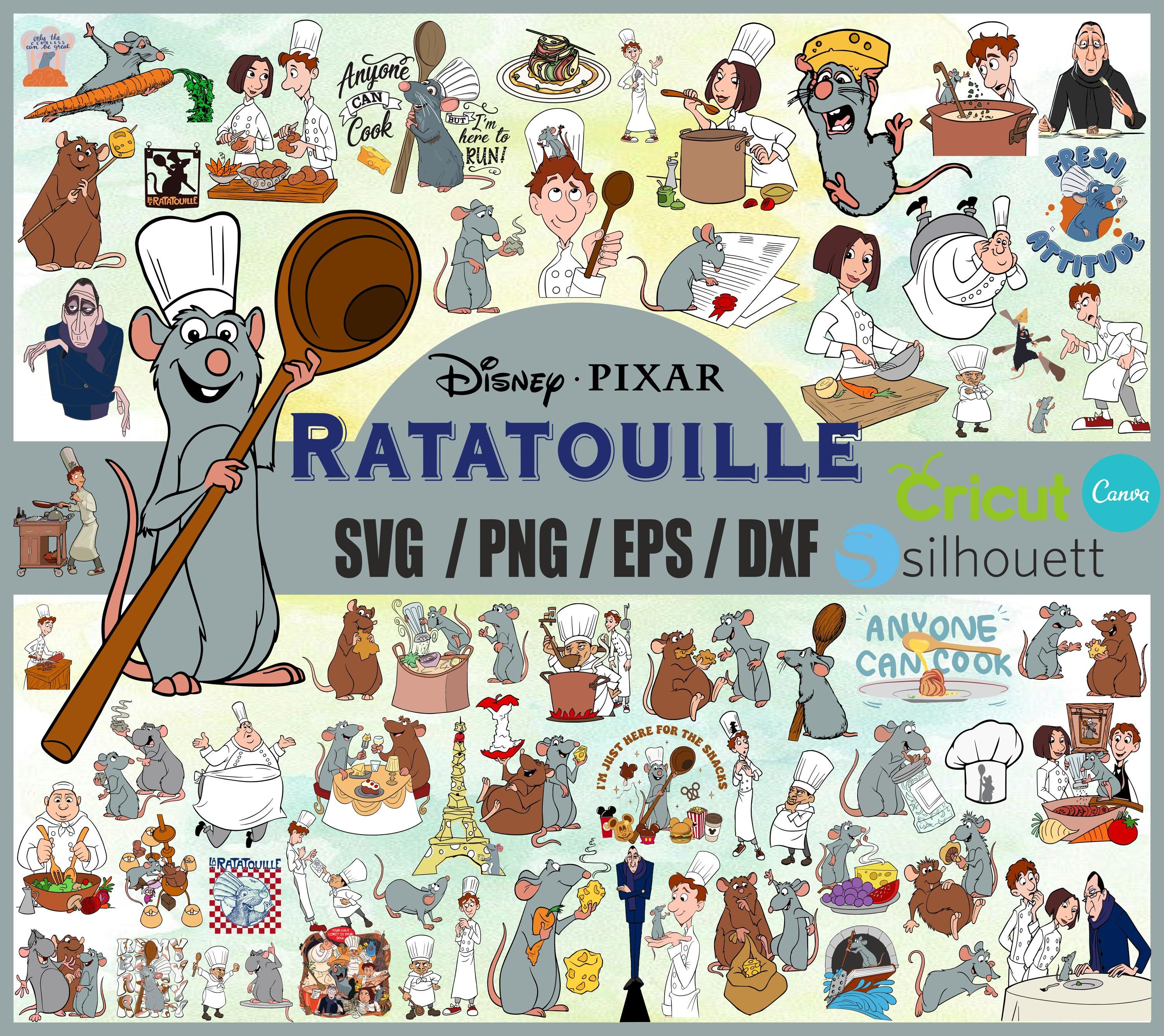 Ratatouille Clipart Bundle, Cartoon Movie Theme (svg, Png, Eps, Dxf) - Etsy