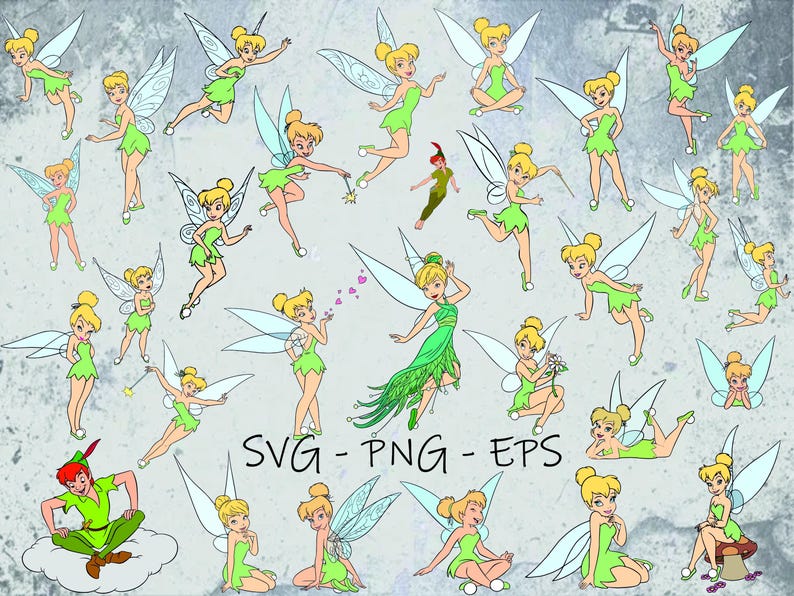 Tinkerbell SVG Bundle: Fairy Princess Clipart (digital Download) - Etsy