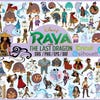 Raya and the Last Dragon Alphabet Letters Cliparts Bundle, Raya and the ...