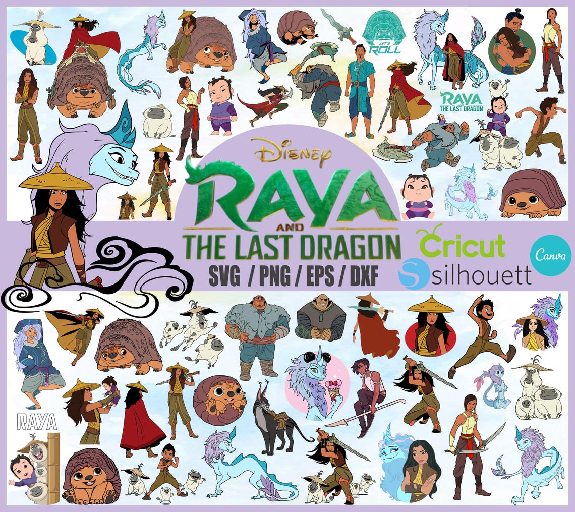 Raya and the Last Dragon SVG Cliparts Bundle, Raya and the Last Dragon ...