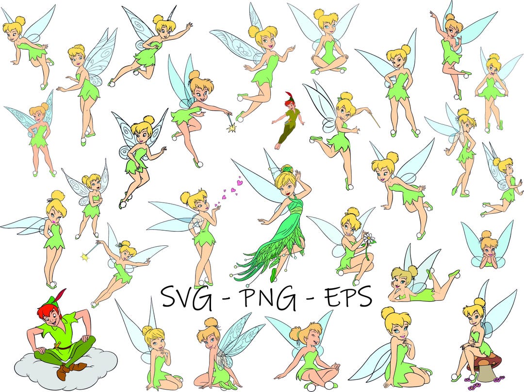 Tinkerbell SVG Bundle: Fairy Princess Clipart (digital Download) - Etsy