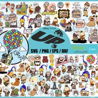 Up Svg, Layered SVG, DXF, PNG Digital Download, 34 up Svg Bundle, Movie ...