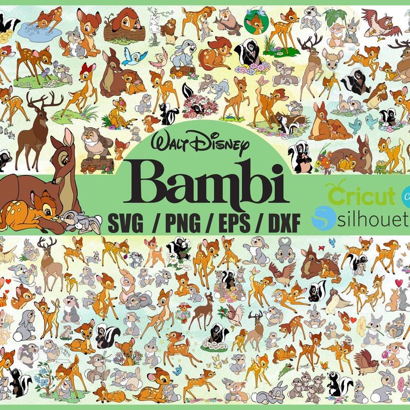 Bambi & Thumper Print - Etsy
