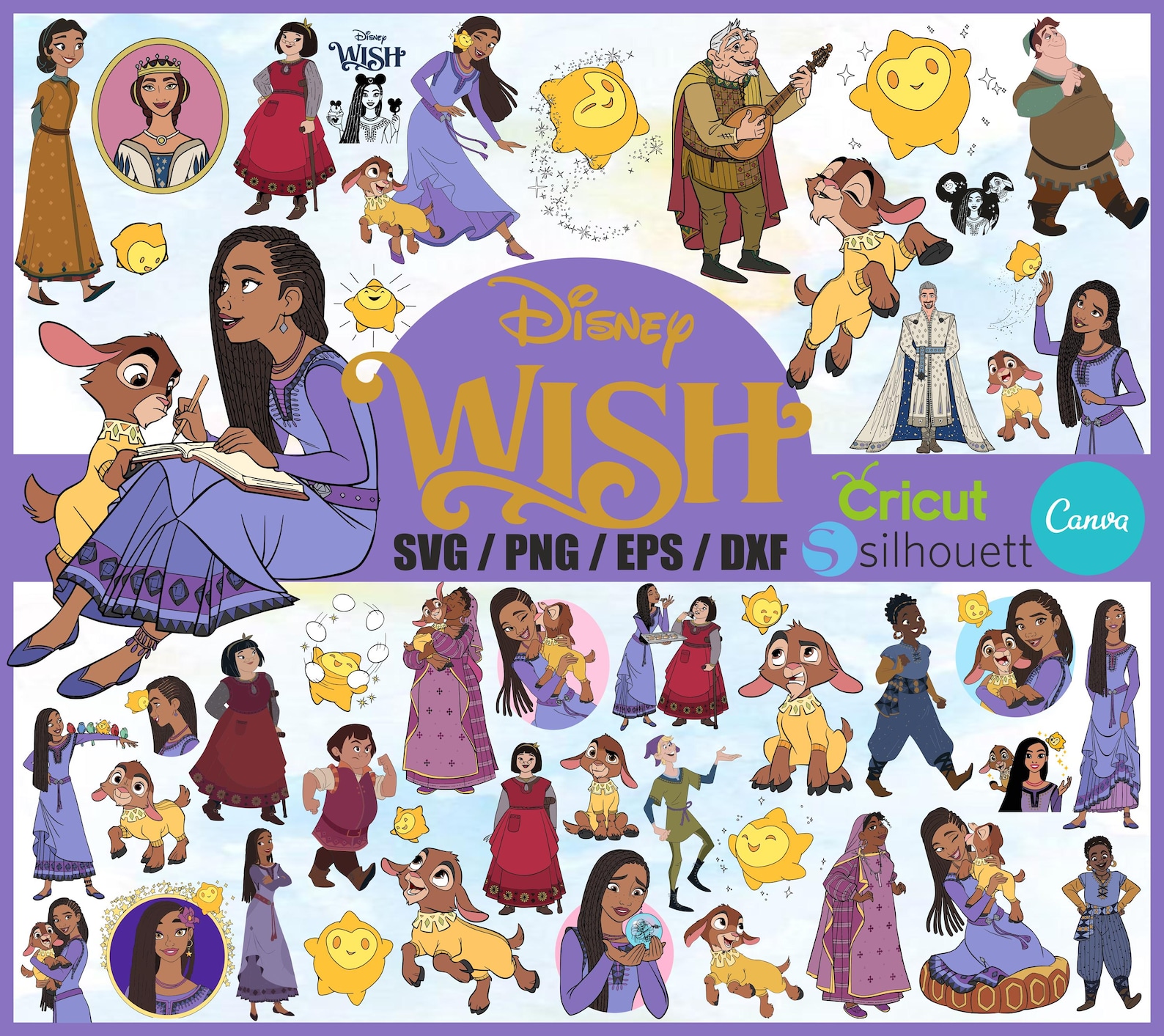 Wish PNG and SVG Cliparts Mega Bundle, Wish Alphabet Font Letters ...