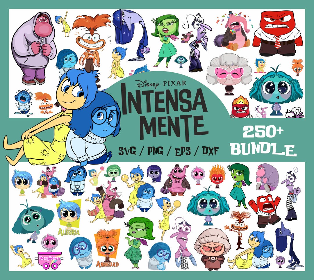 Inside Out Emotions PNG SVG Bundle (digital Download) - Etsy