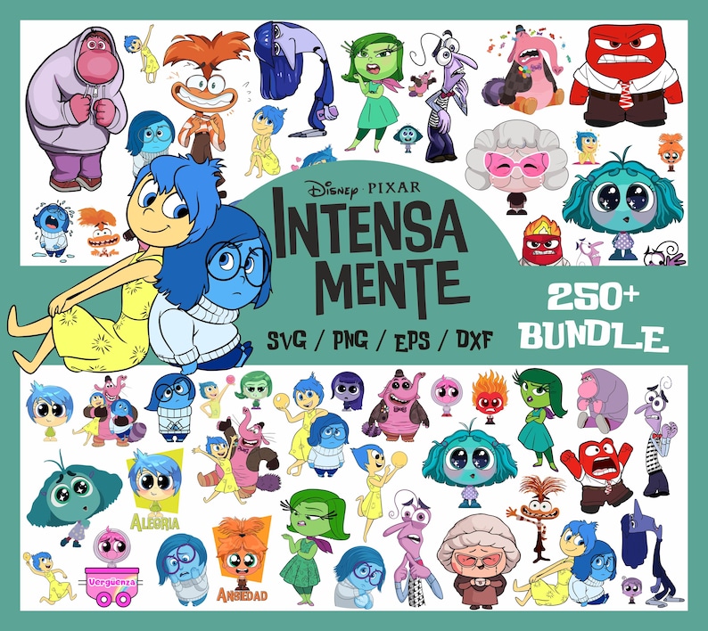Inside Out Emotions PNG SVG Bundle (digital Download) - Etsy