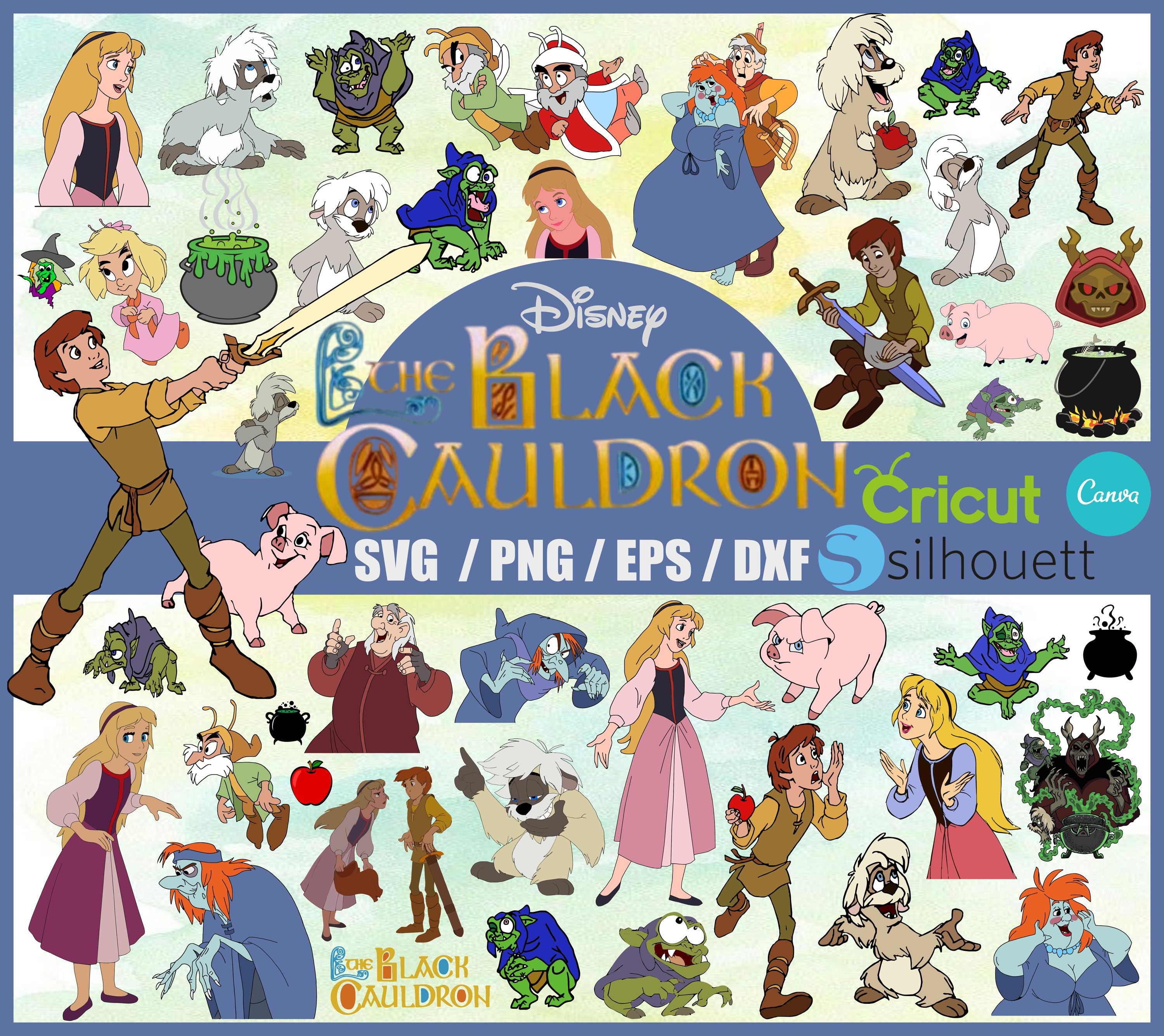 Disney Black Cauldron SVG Bundle, Gurgi_cute Svg Dxf Eps Pdf Png ...