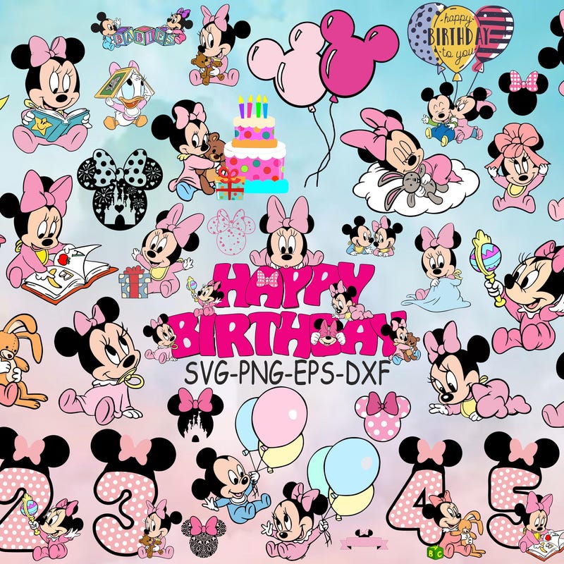Minnie Mouse Svg - Etsy
