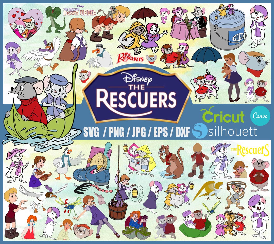 The Rescuers SVG Bundle, Disney Cricut Files (digital Download) - Etsy UK