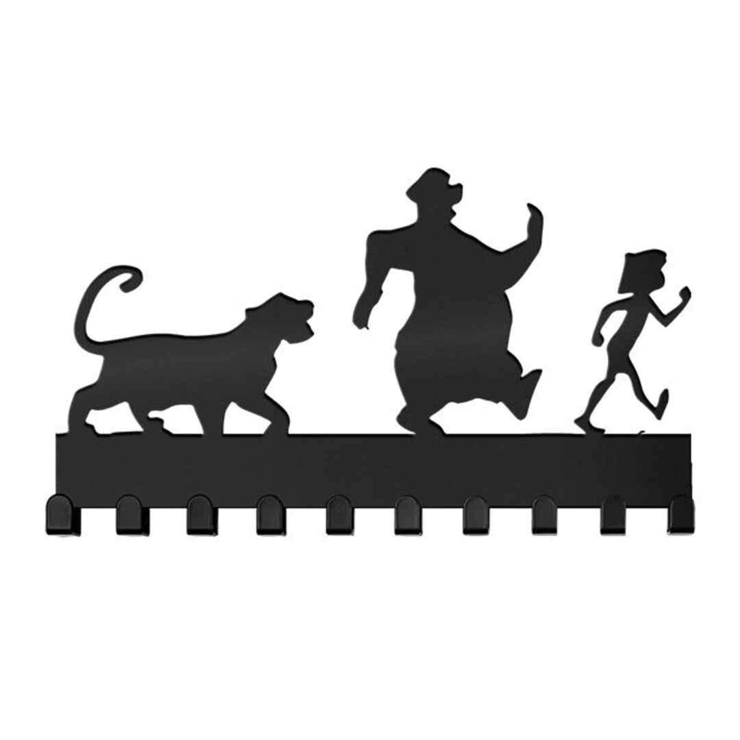 Kids Christmas Key Hook Sign Comic Story Theme Wall Hanger Animals Love ...