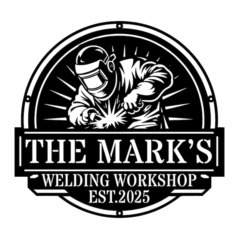 Custom Metal Welding Shop Sign – Personalized Garage Decor – Workshop ...