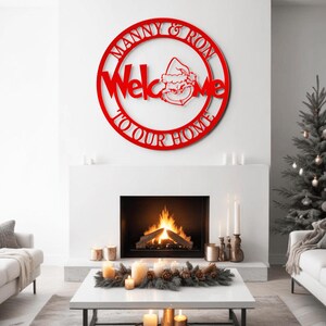 Grinchmas Welcome Metal Sign - Front Entrance Décor - Christmas Festive ...