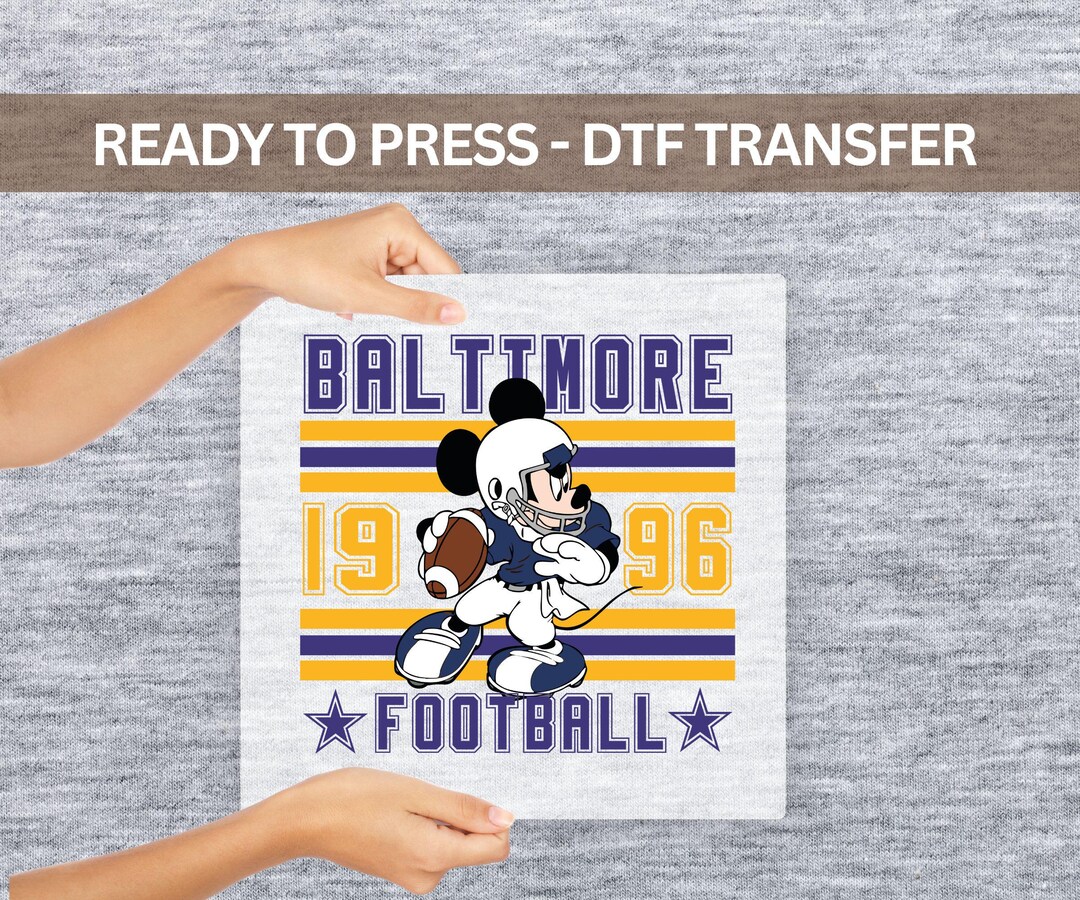 Baltimore Football DTF Transfer Ready to Press Heat Transfer Graphic ...