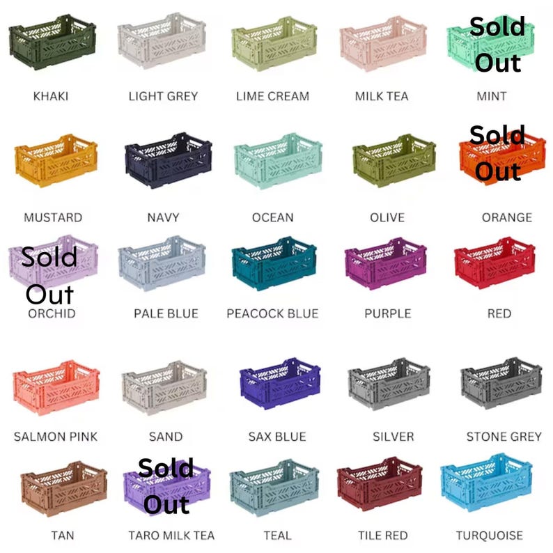 SMALL Personalized Collapsible Stackable Storage Crates for Home Decor ...