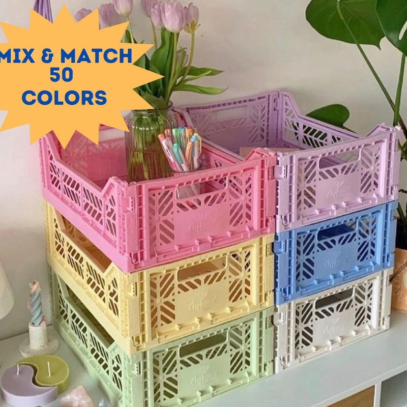 Plastic Crates Containers - Etsy