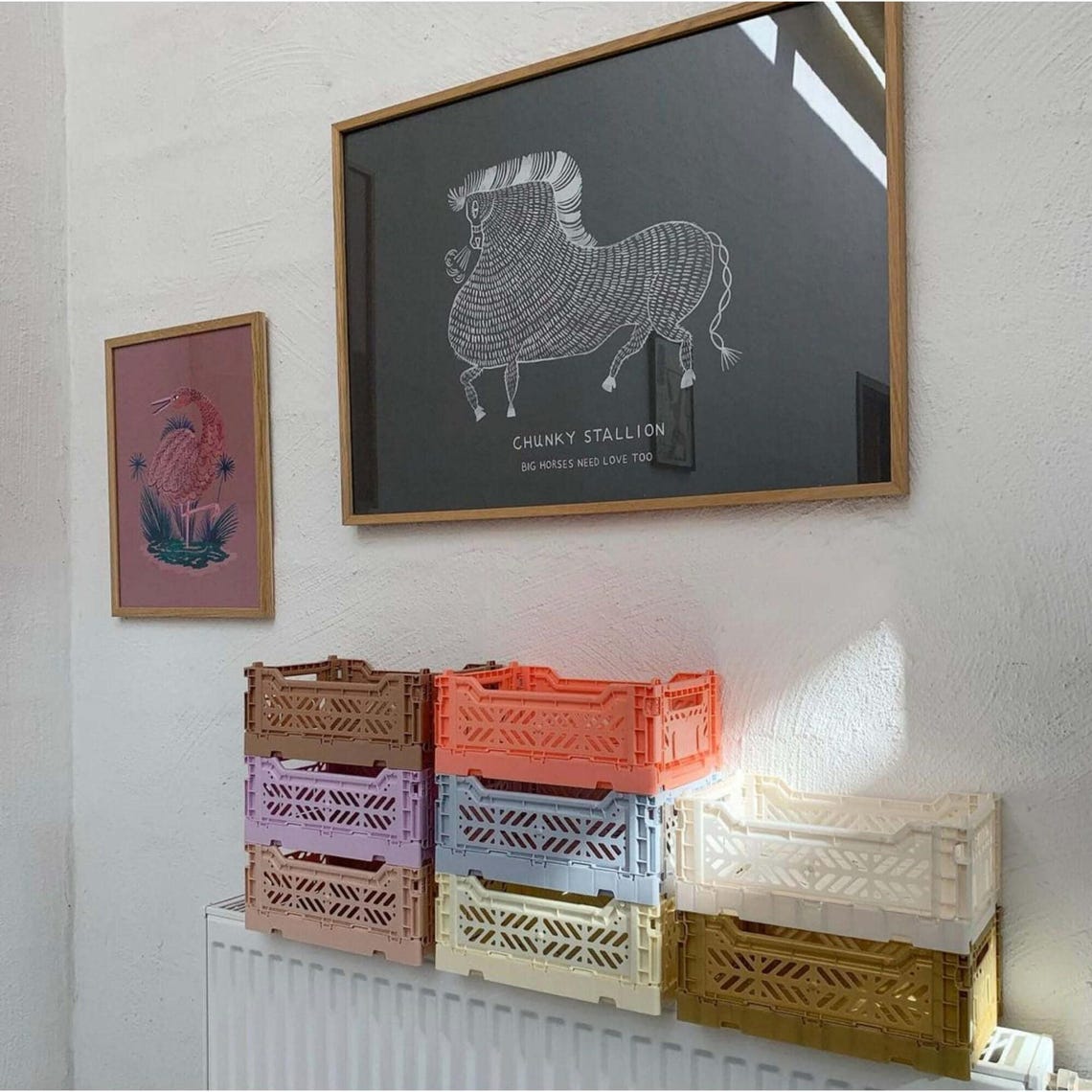 SMALL Personalized Collapsible Stackable Storage Crates for Home Decor ...