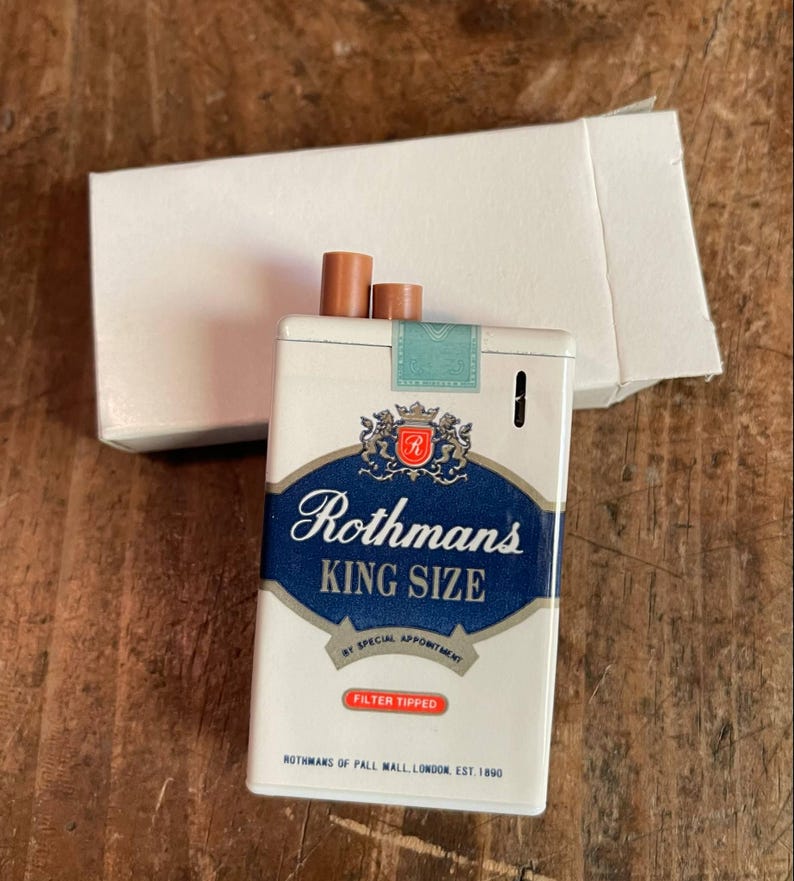 Vintage Rothmans Cigarettes Plastic Lighter Made in Korea 1980s - Etsy