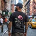 Dedicated Rose T-shirt - Men's Streetwear With Elegant Floral Design ...