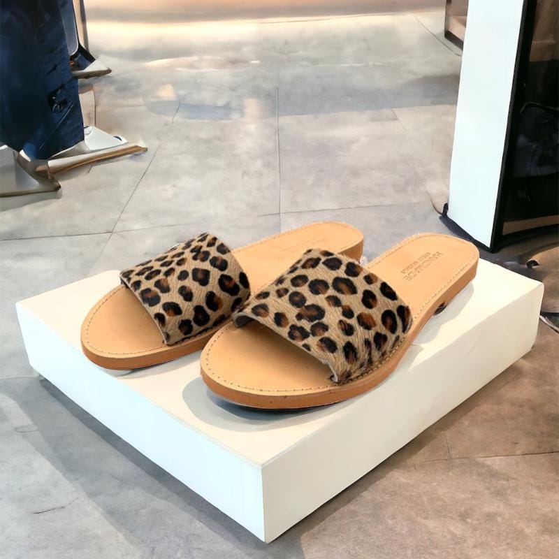 Animal Print Sandals - Etsy