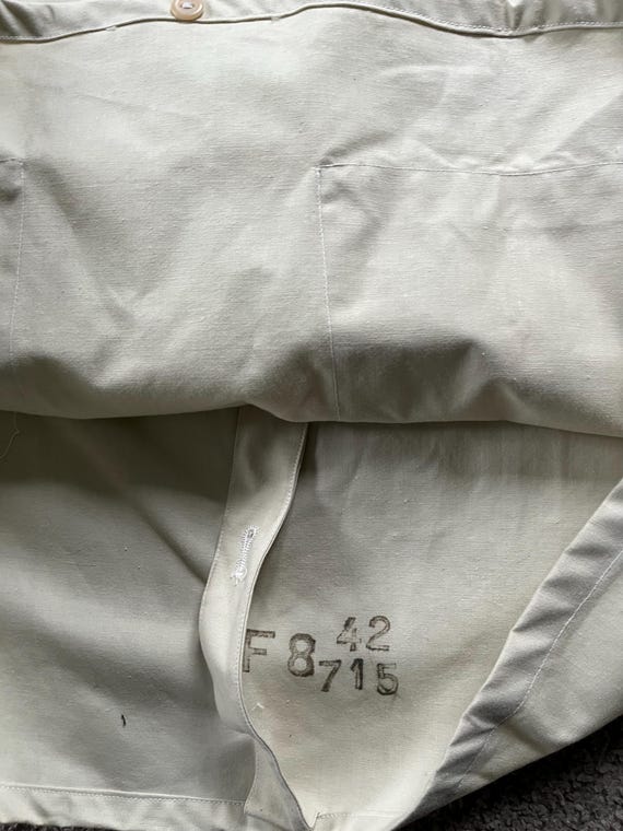 Swedish army original 1940s WW2 snow anorak WW2 vinta… - Gem