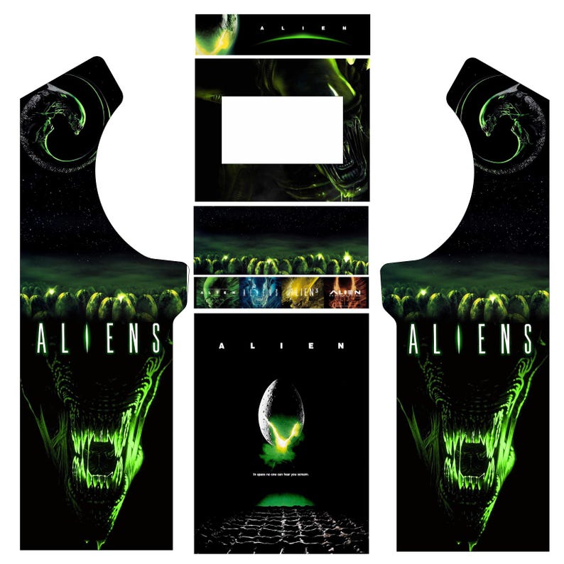Aliens Arcade Cabinet Machine Arcade Vinyl - Etsy