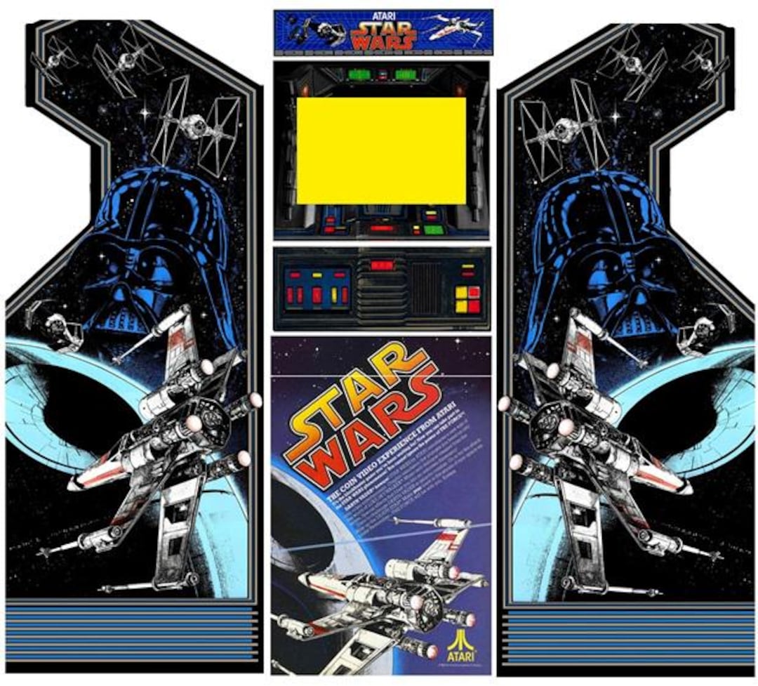 Star Wars Atari Arcade Cabinet Machine Arcade Vinyl - Etsy