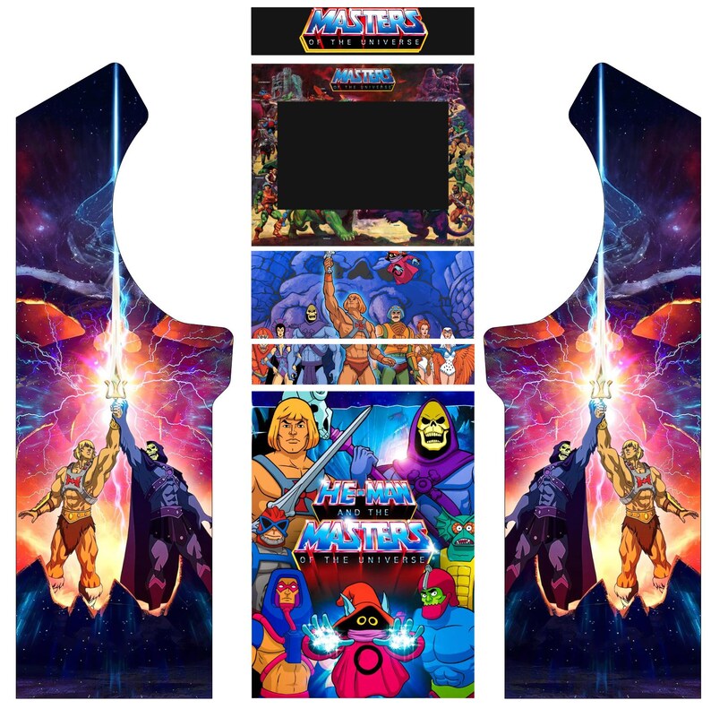 He-man Arcade Vinyl – Retro Cabinet Skin for Full-size Arcade Machine ...