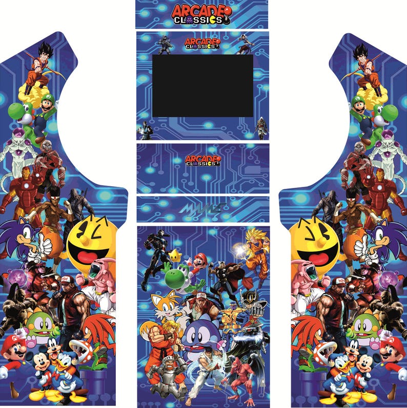 Arcade Classic Arcade Cabinet Machine Arcade Vinyl - Etsy