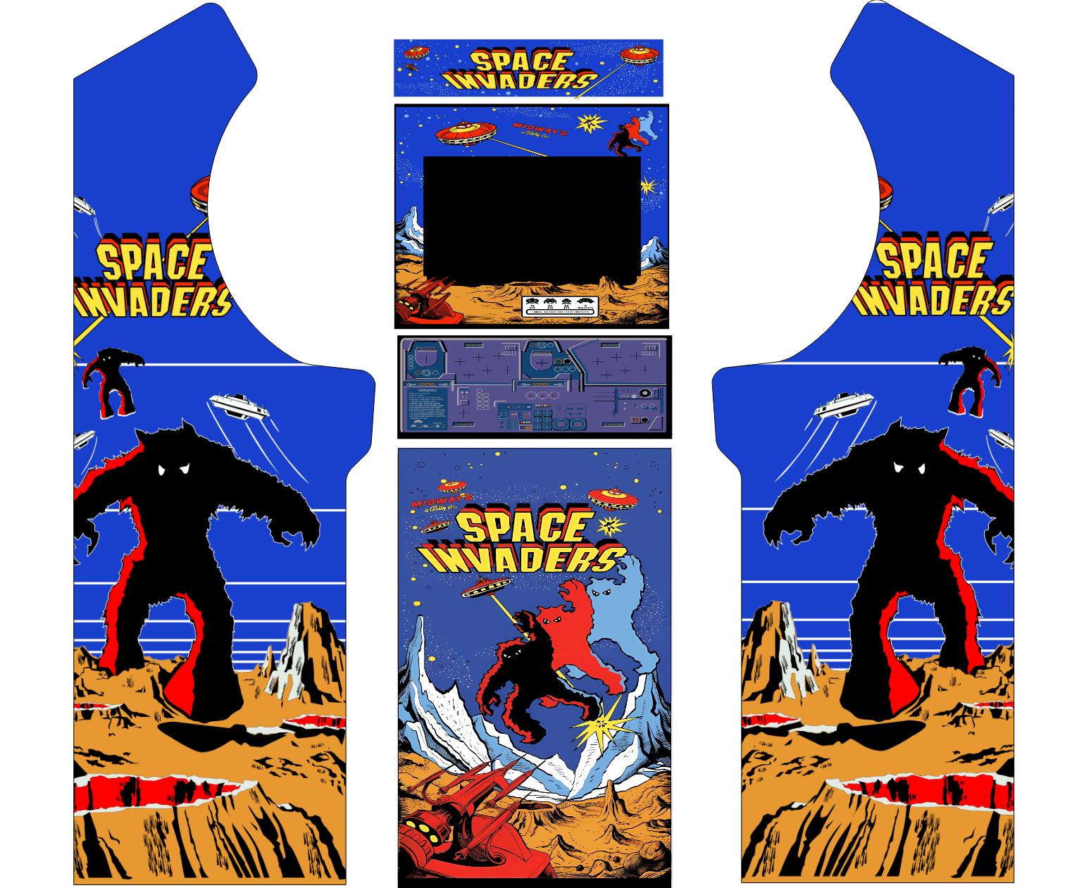 Space Invaders Retro Arcade Cabinet Machine Arcade Vinyl - Etsy