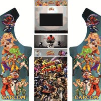 Street Fighter Bartop Arcade Cabinet Machine Artwork Graphics Vinyl ...