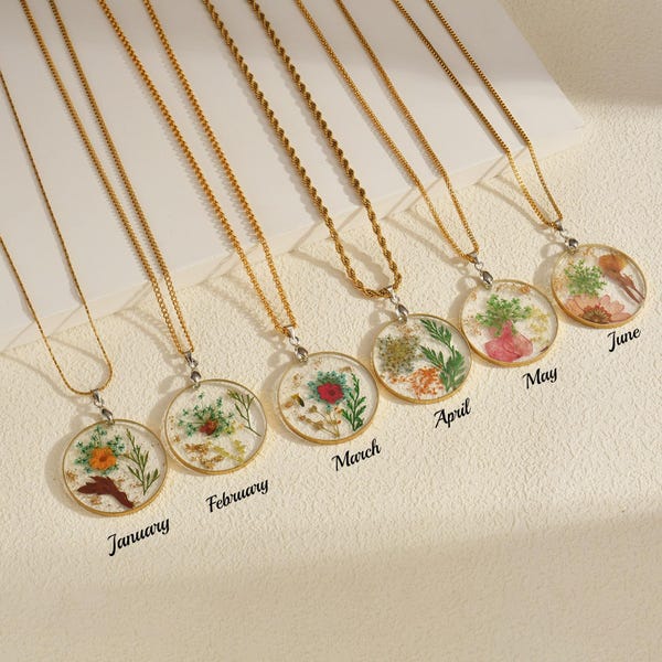 Botanical Necklace - Etsy