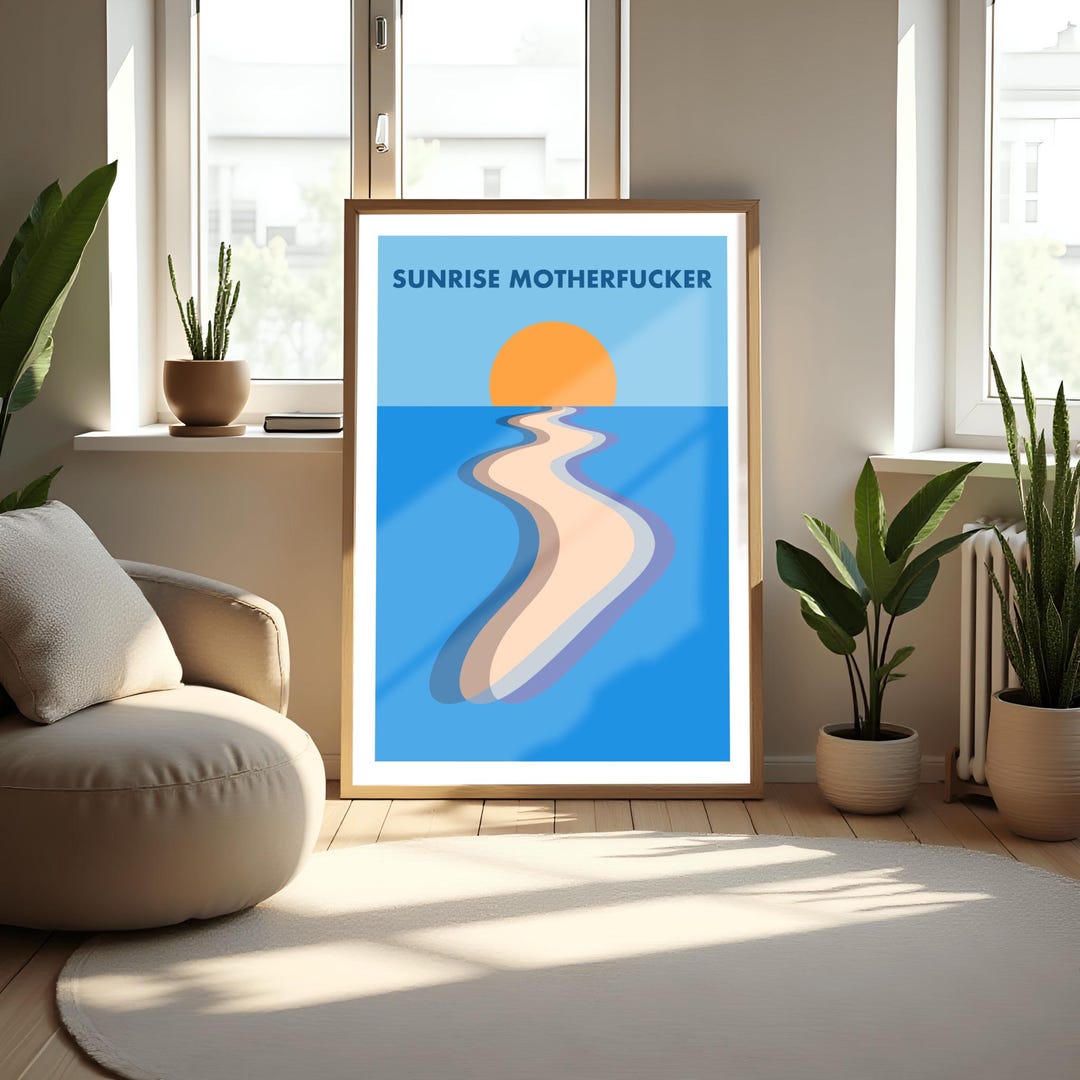 Sunrise Wall Art, Dexter TV Show Poster, Doakes Art, Sunset Art Print ...