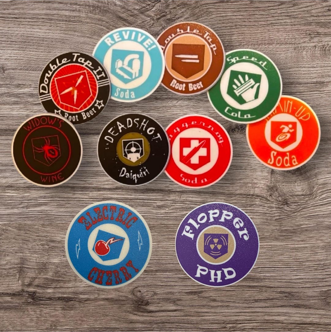 Call of Duty Zombie Perks Coaster. NEW STYLES ADDED - Etsy