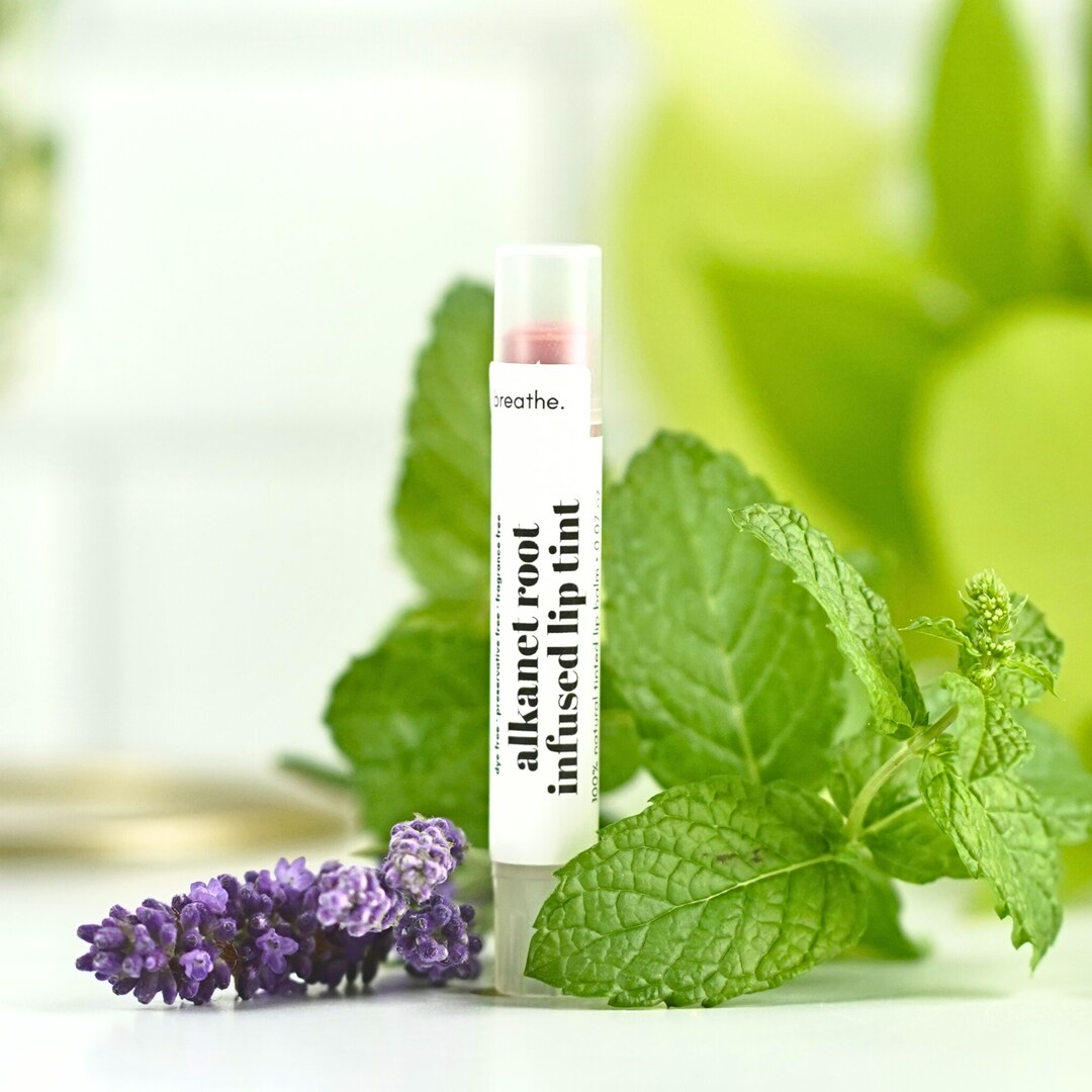 Sheer Berry-kissed Tinted Lip Balm Tint (lavender + Peppermint ...