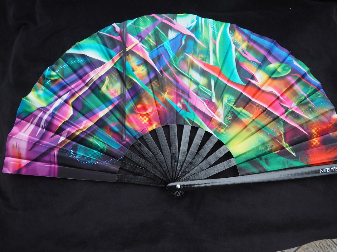Hand Fan, Clacking Hand Fan, Rave Fan, Festival Fan, Bamboo Fan - Etsy