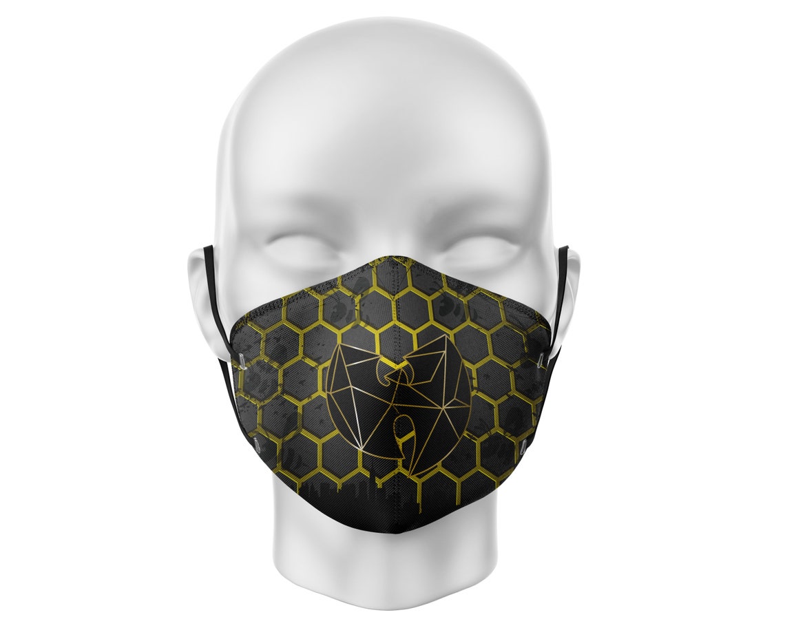 Wu-Tang Face Mask Honeycomb Pattern Hip hop mask Adult | Etsy