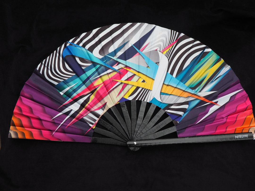Hand Fan, Clacking Hand Fan, Rave Fan, Festival Fan, Bamboo Fan - Etsy