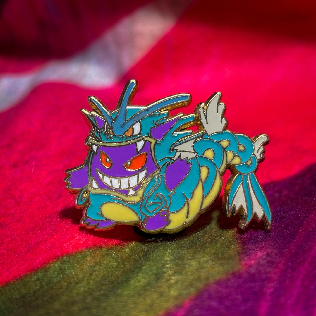 Gengar Lapel Pin | Soft Enamel Pin | Glow in the Dark | Pokemon Pin ...