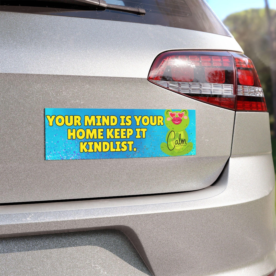 Positive Car Vinyl Magnet Motivational Car Decor, Mental Health ...