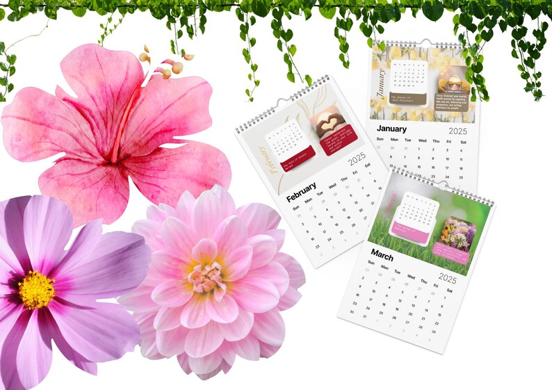 2025 Printable Mental Health & Personal Growth Calendar: Mind Matters A ...