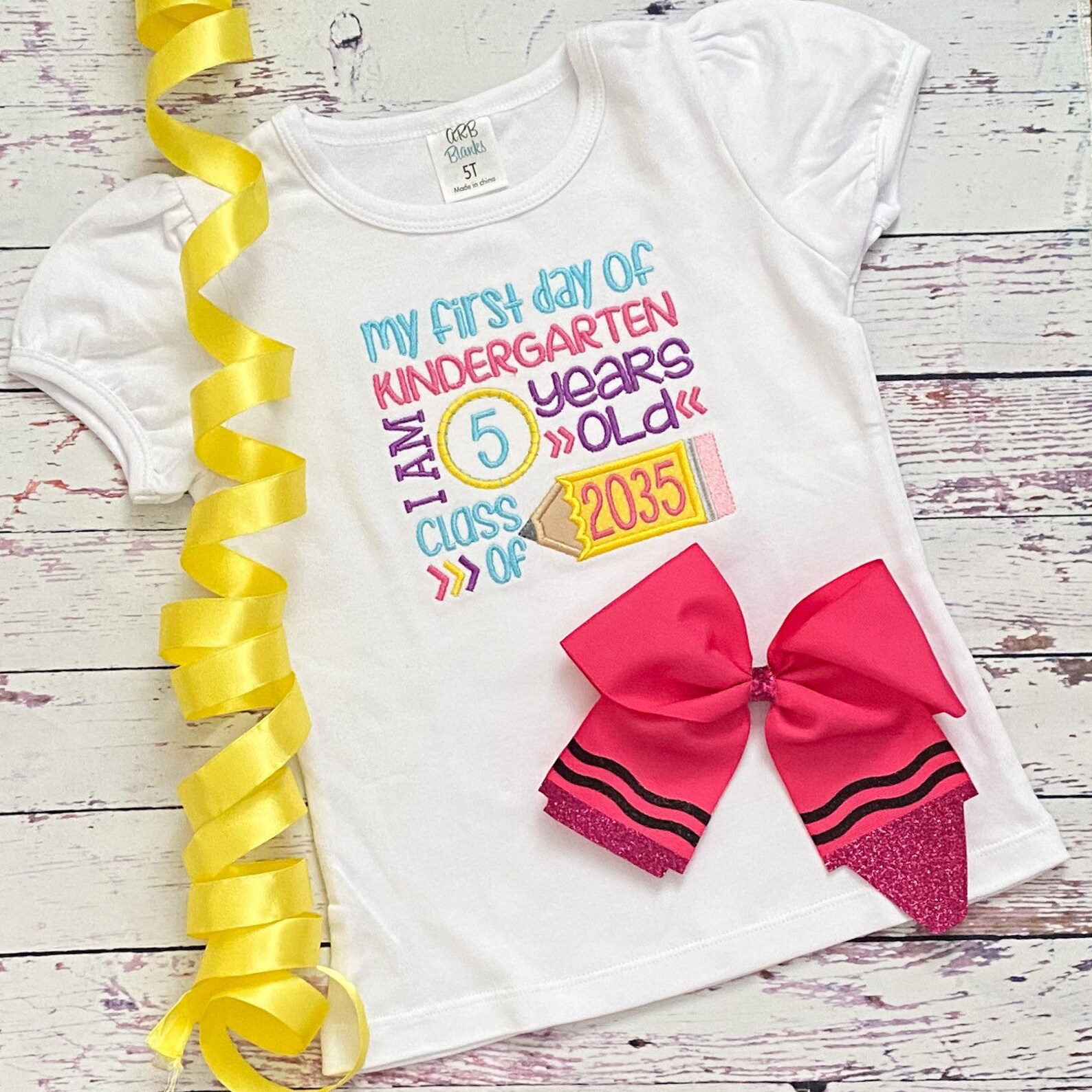 First Day of Kindergarten Shirt First Day of School Shirt - Etsy