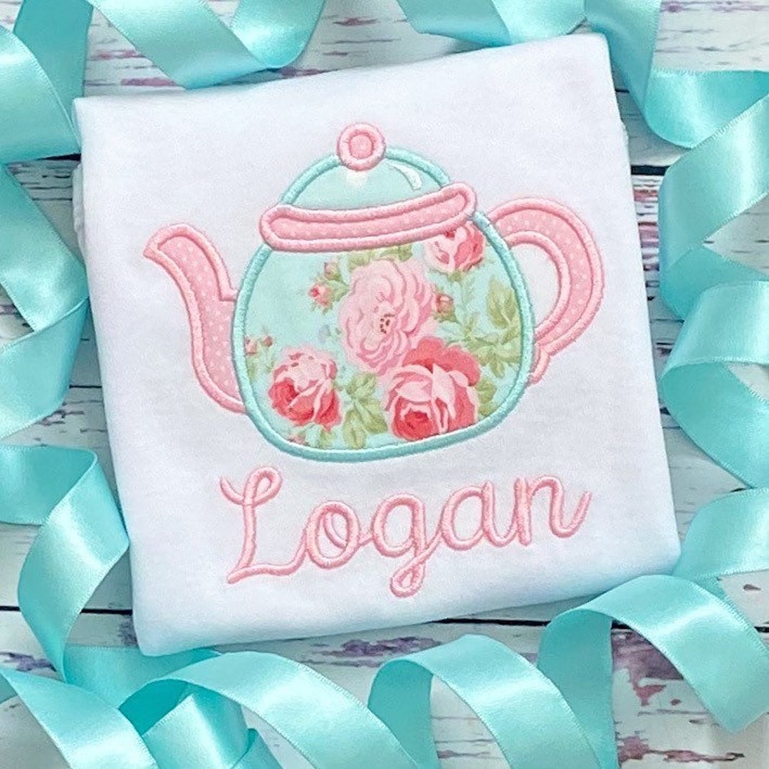 Little Teapot Floral Bodysuit or Shirt - Teapot Shirt - Etsy