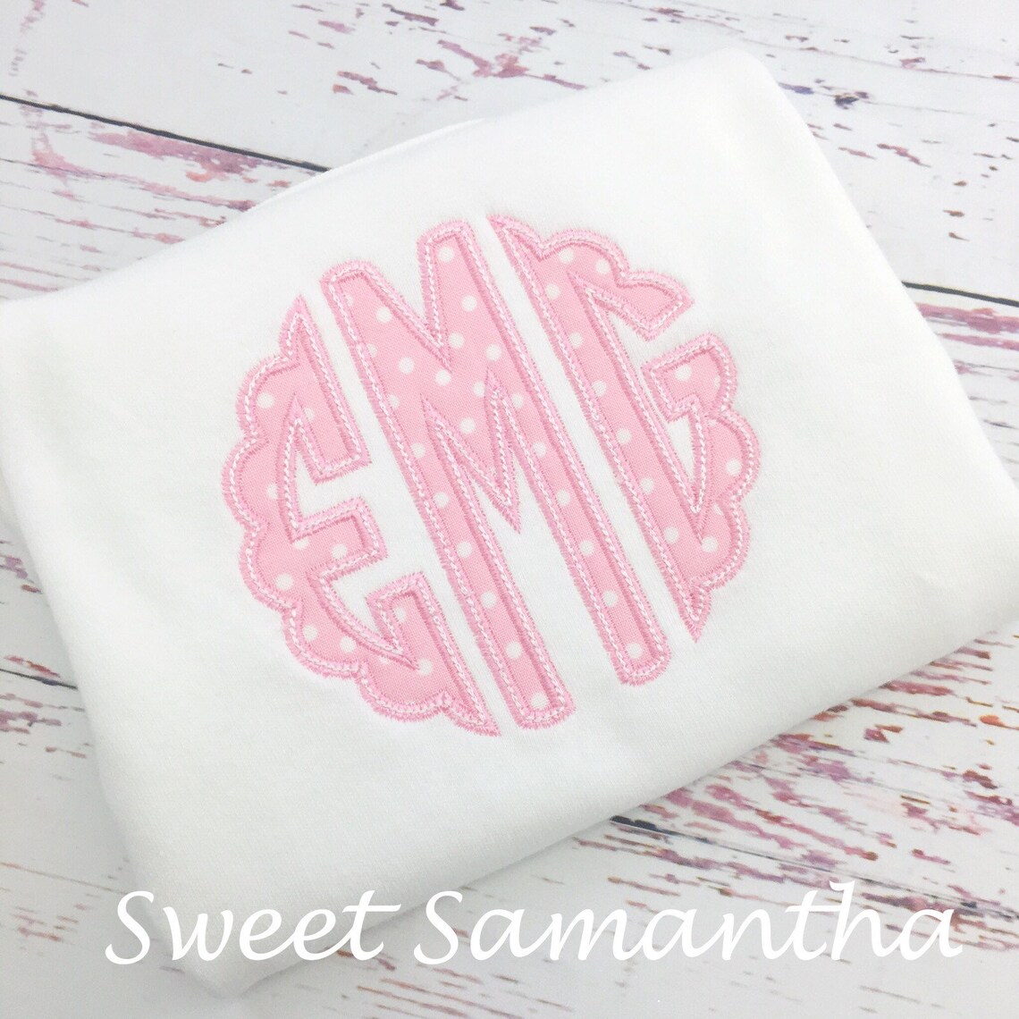 Monogram Baby Girl Bodysuit Floral Monogram Baby Shower Gift | Etsy