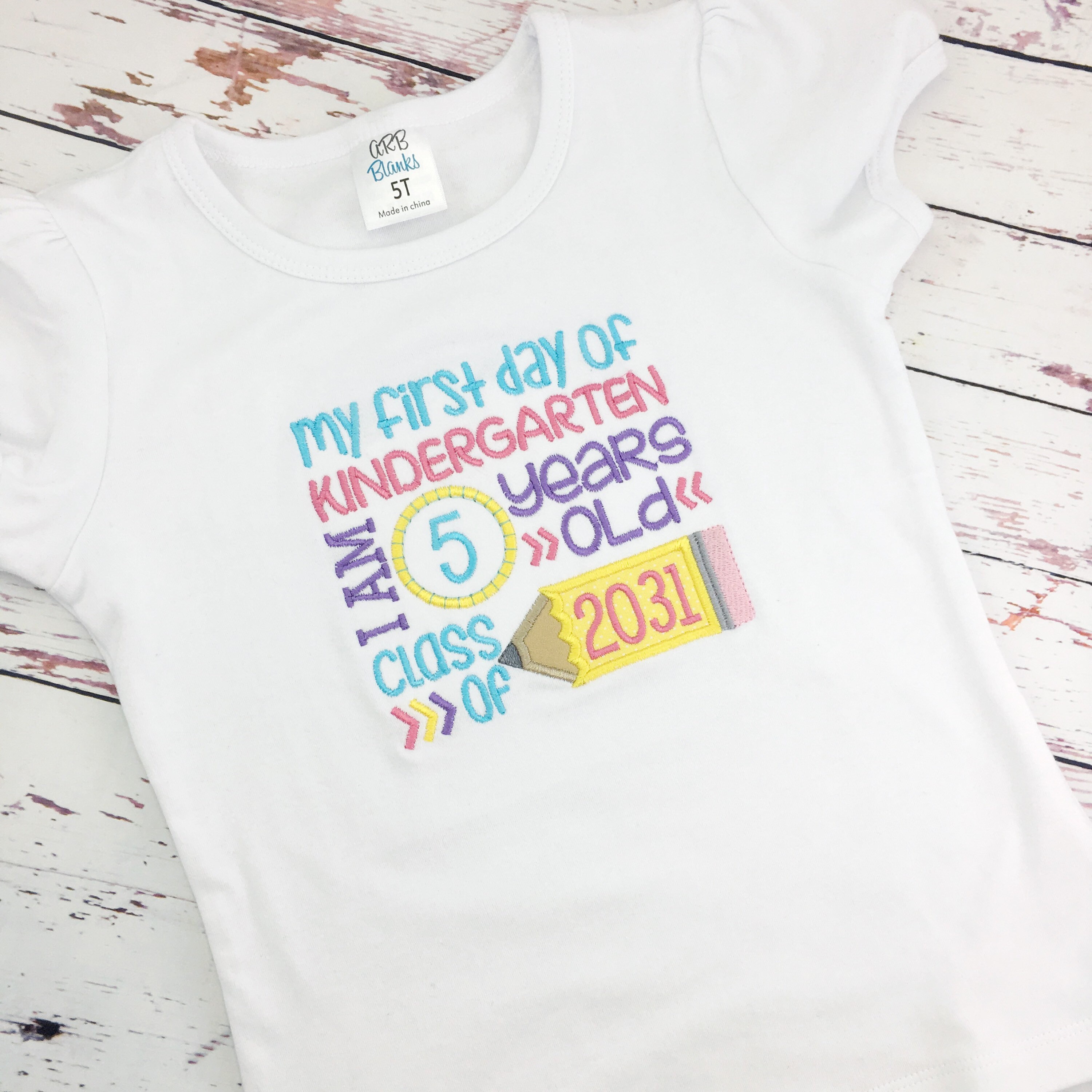 First Day of Kindergarten Shirt Kindergarten Shirt First | Etsy