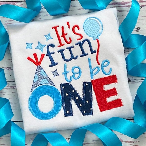First Birthday Its Fun to Be One Birthday Shirt 1st | Etsy