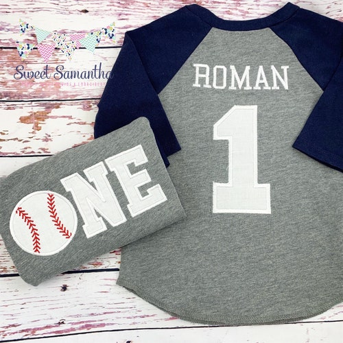 Baseball One Birthday Shirt Baseball First Birthday - Etsy