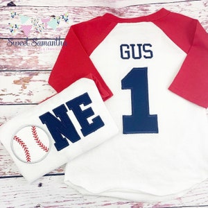 Baseball One Birthday Shirt Baseball First Birthday - Etsy